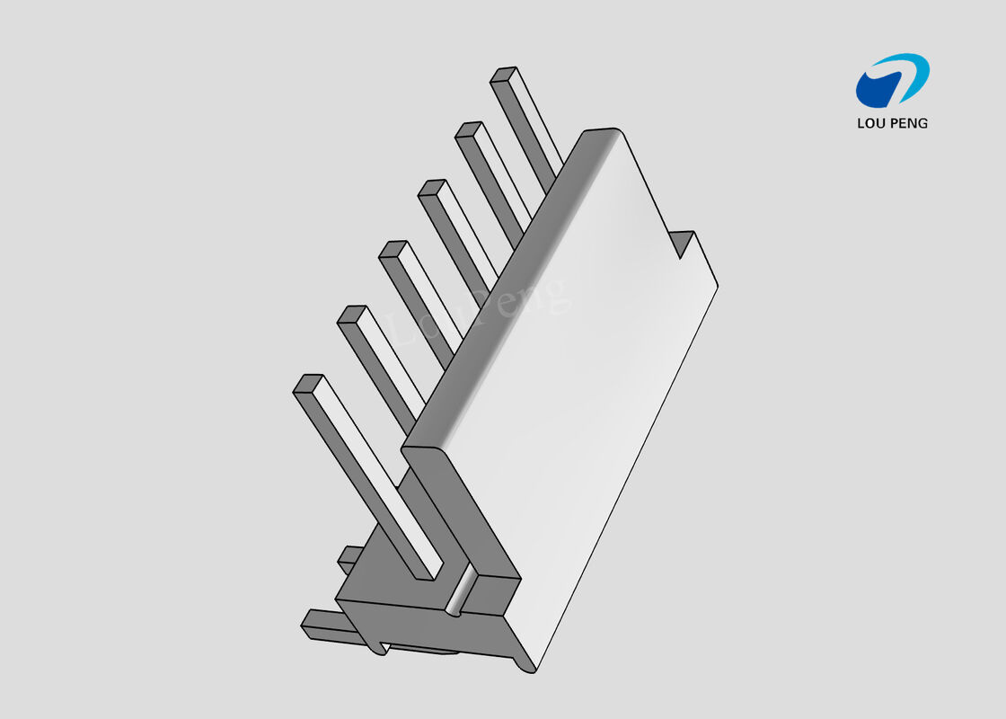 PCB Mount Header, Right Angle, Wire-to-Board, 6 Position, 3.96mm Pitch ...